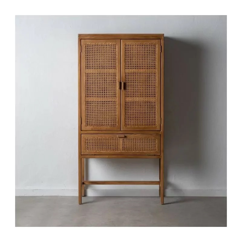 Compact Teak Storage Cabinet - Javell Furniture