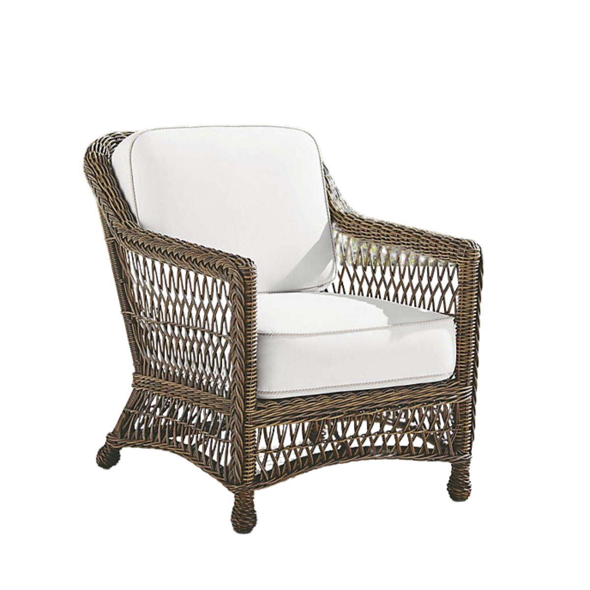 Hampton Lounge Chair in Driftwood Wicker - Javell Furniture
